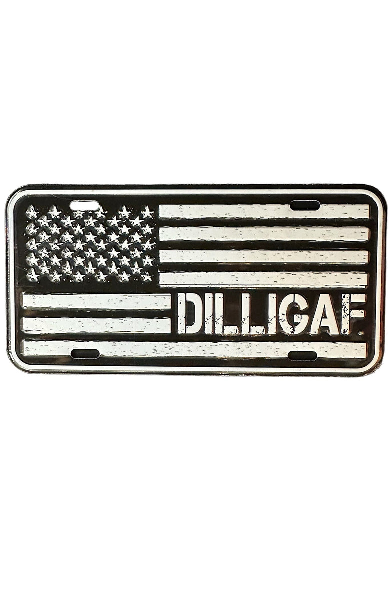 Large Dilligaf License Plates 12" x 6" – Dilligaf by Bohica Bill