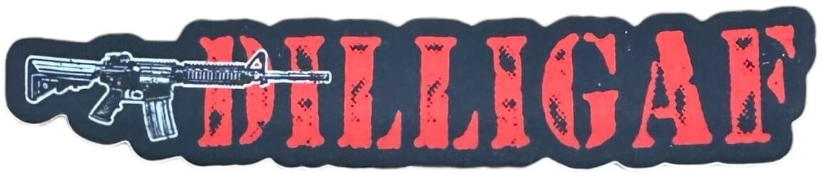Dilligaf AR Sticker 4 x 1 – Dilligaf by Bohica Bill